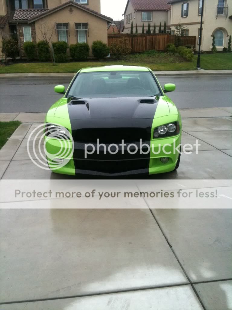 Finally painted my hood and bumper | Charger Forums