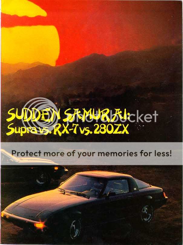 samurai showdown- supra premieres against rx-7 & 280zx | VW Vortex ...